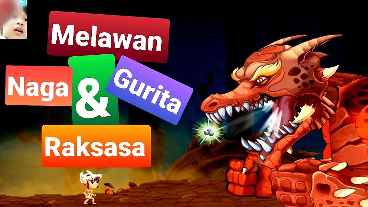 Anak Kecil Bertarung Dengan Naga Api dan Gurita Raksasa..Facecam ...