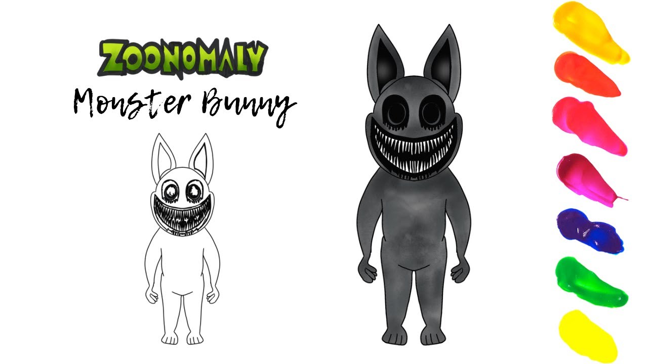 Monster Bunny Drawing from Zoonomaly @doodleshobby #zoonomaly #drawing ...