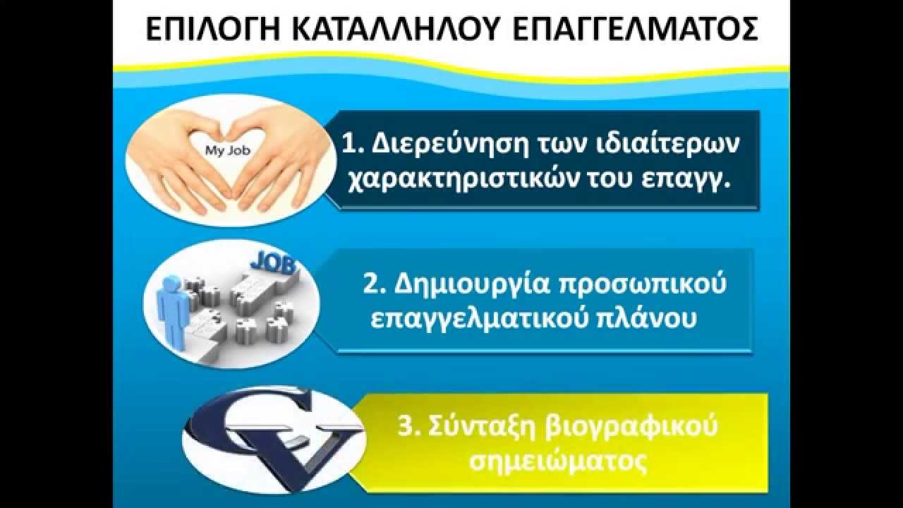 Αγωγή Σταδιοδρομίας - YouTube