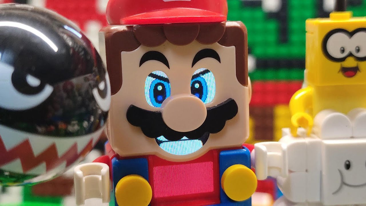 LEGO Mario Nintendo Switch with real LEGO Mario Figures 2024 #legomario ...