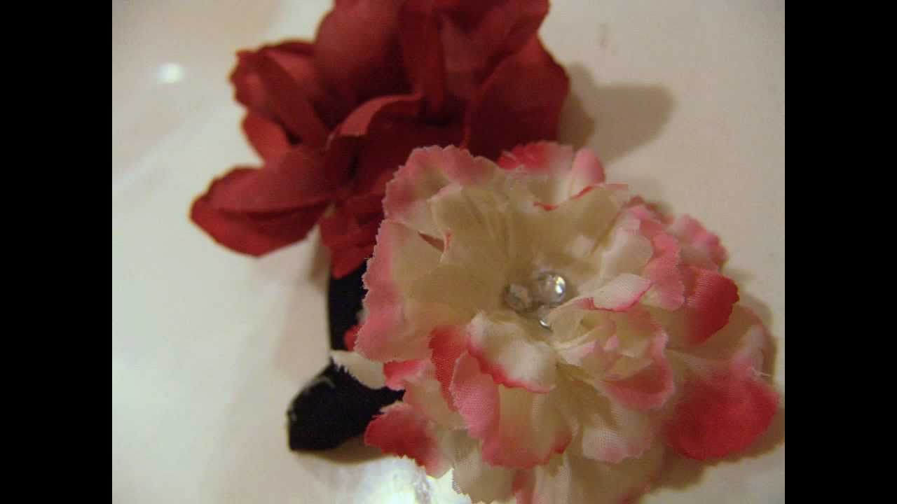 *25* DIY Flower Hair Clips (Stop-Motion) - YouTube