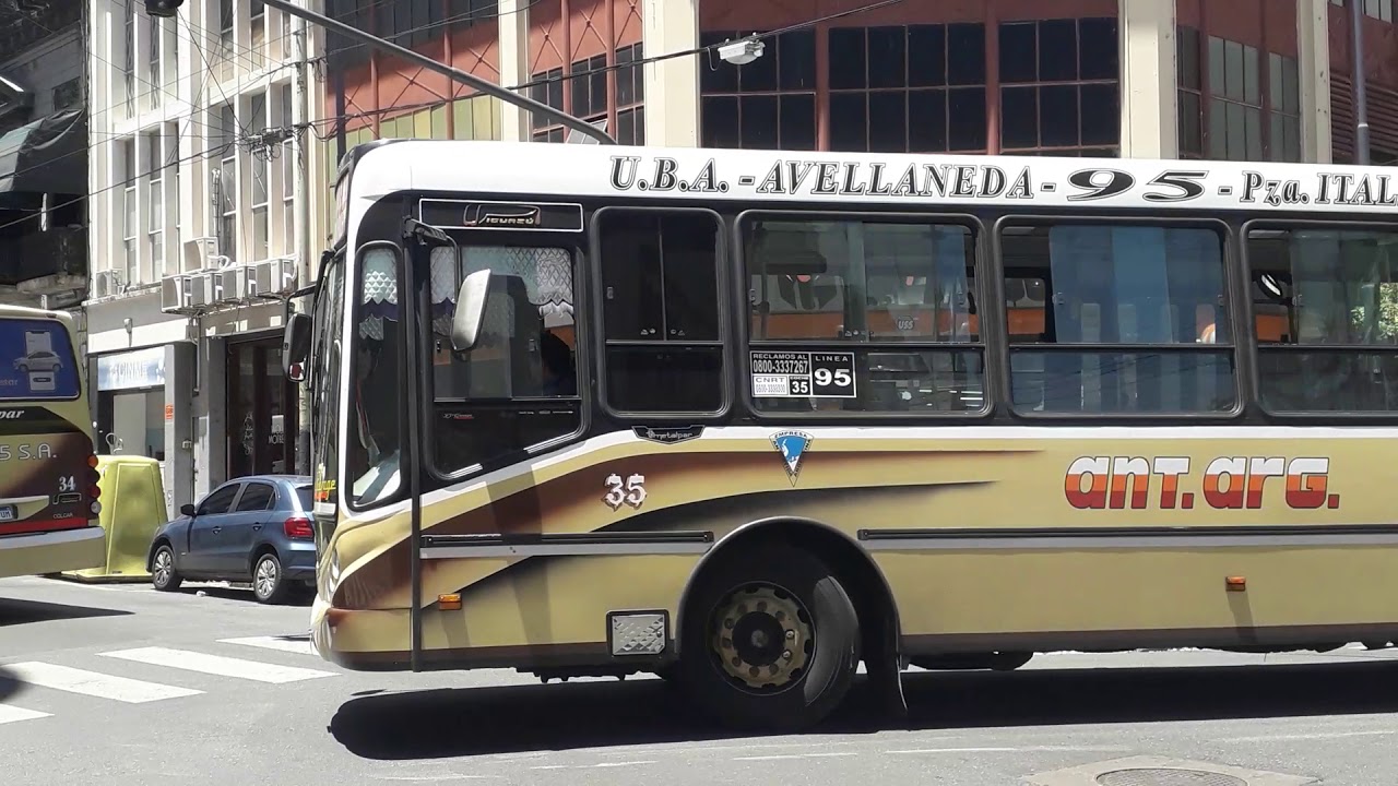 Línea 95 Metalpar Iguazú II doblando en la calle Viamonte - YouTube