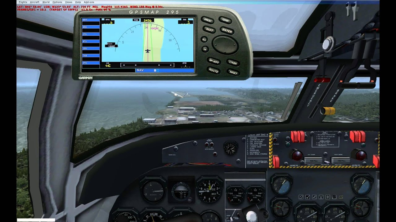 Caribou Approach and Landing @ KHQN - YouTube