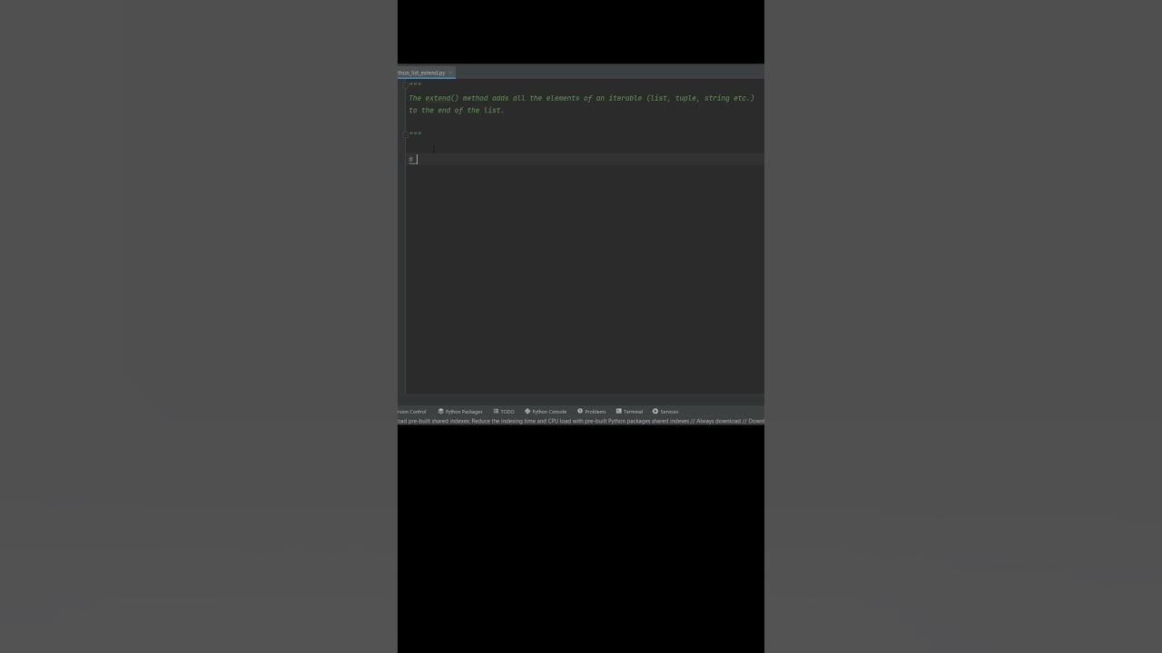 Python 65% do not know extend keyword #shorts #python - YouTube