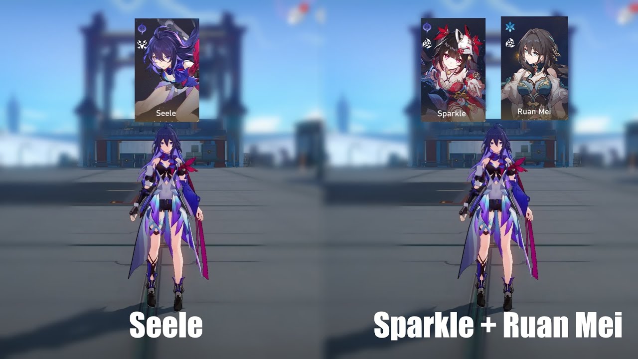 How Much Does Sparkle And Ruan Mei Buff Seele? || Honkai Star Rail ...