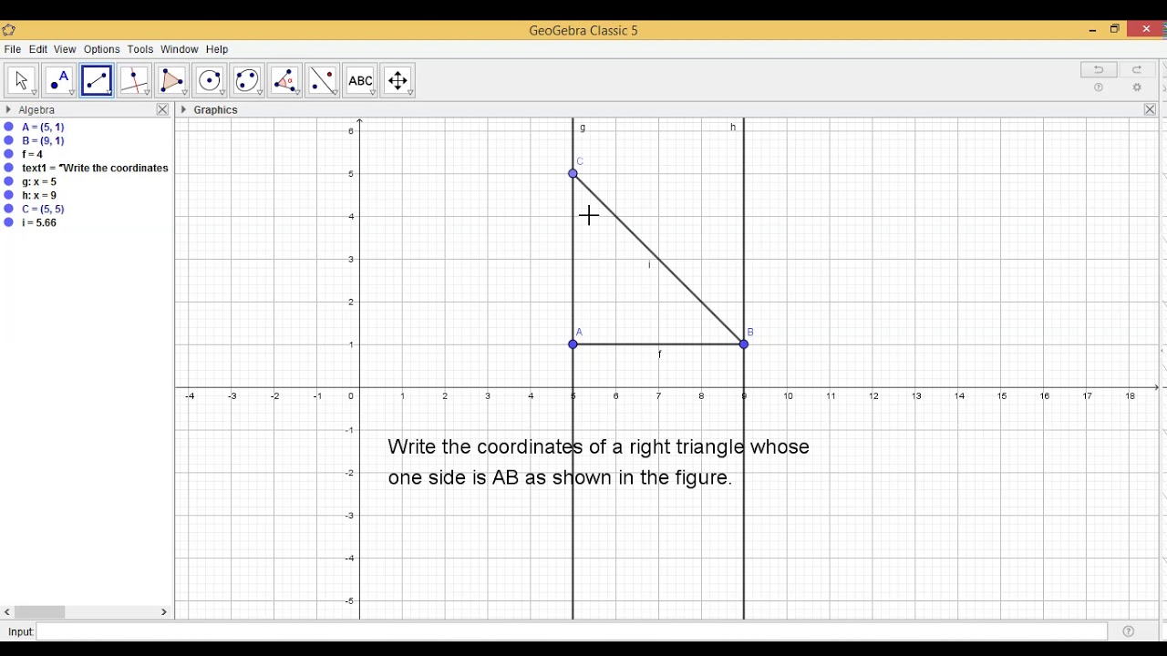 Class 8| Introduction to Graphs | Write the coordinates of a right ...