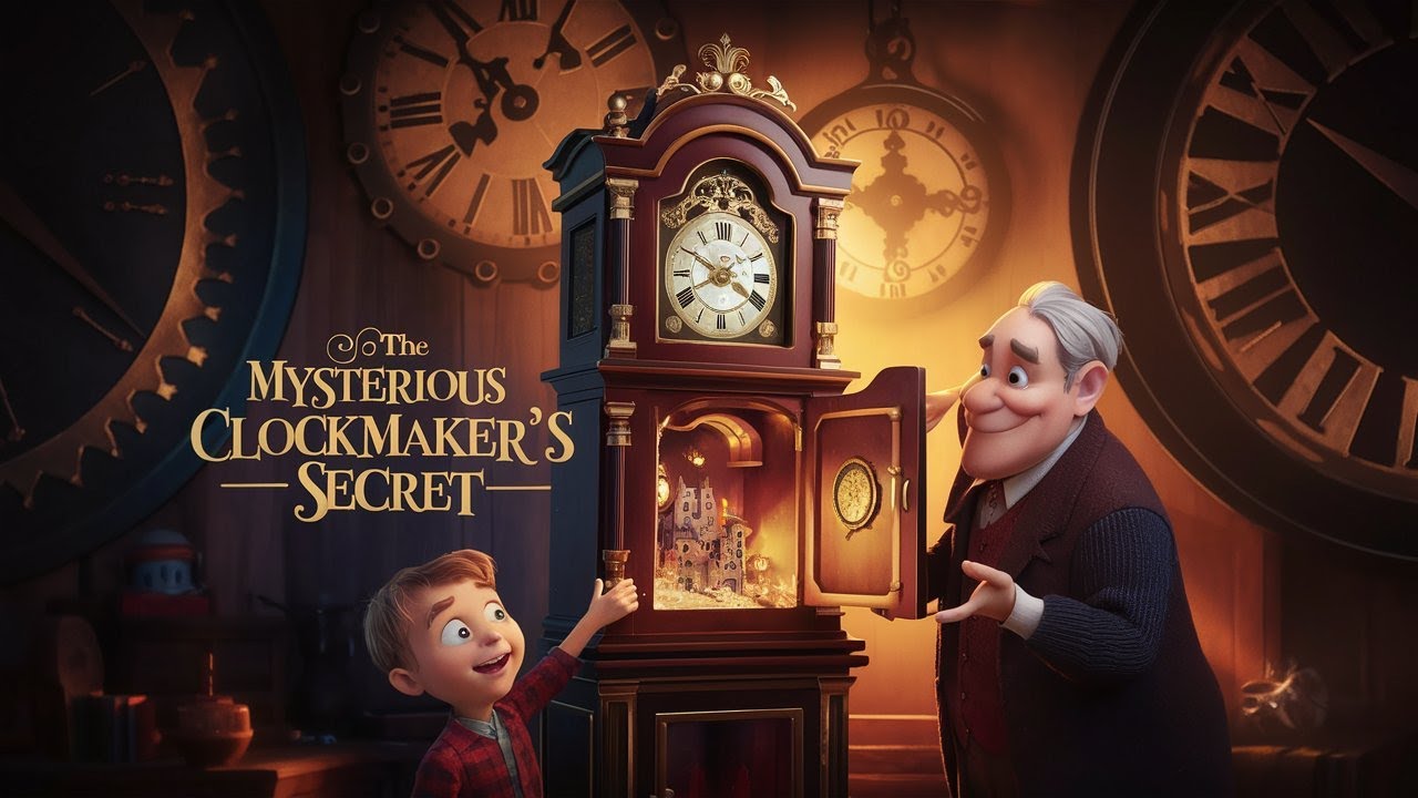 The MYSTERIOUS clockmaker's SECRET 🗝️| English story for kids | Kids ...