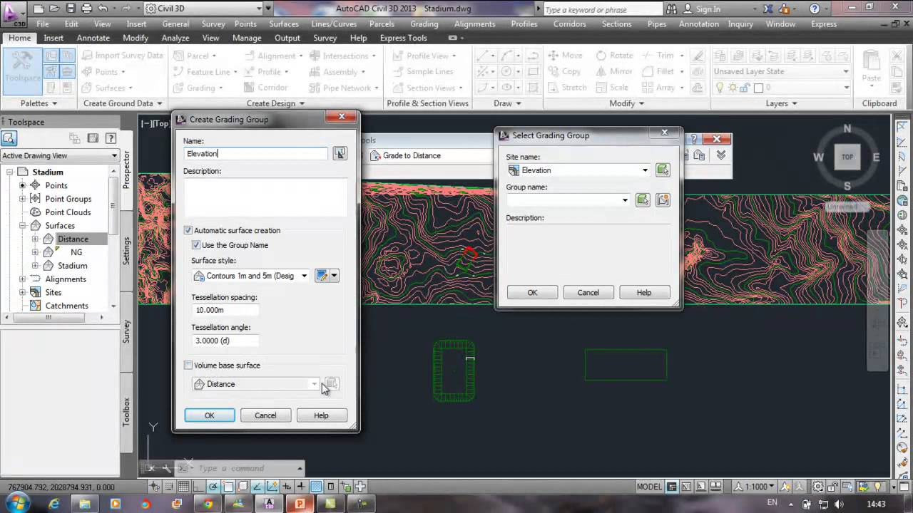 Grading Types in Civil 3D - YouTube