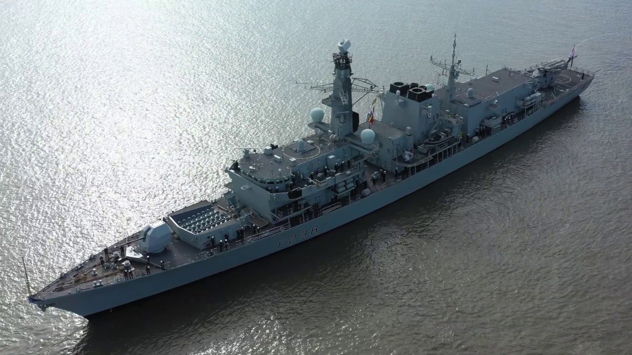 HMS Northumberland F238 - YouTube