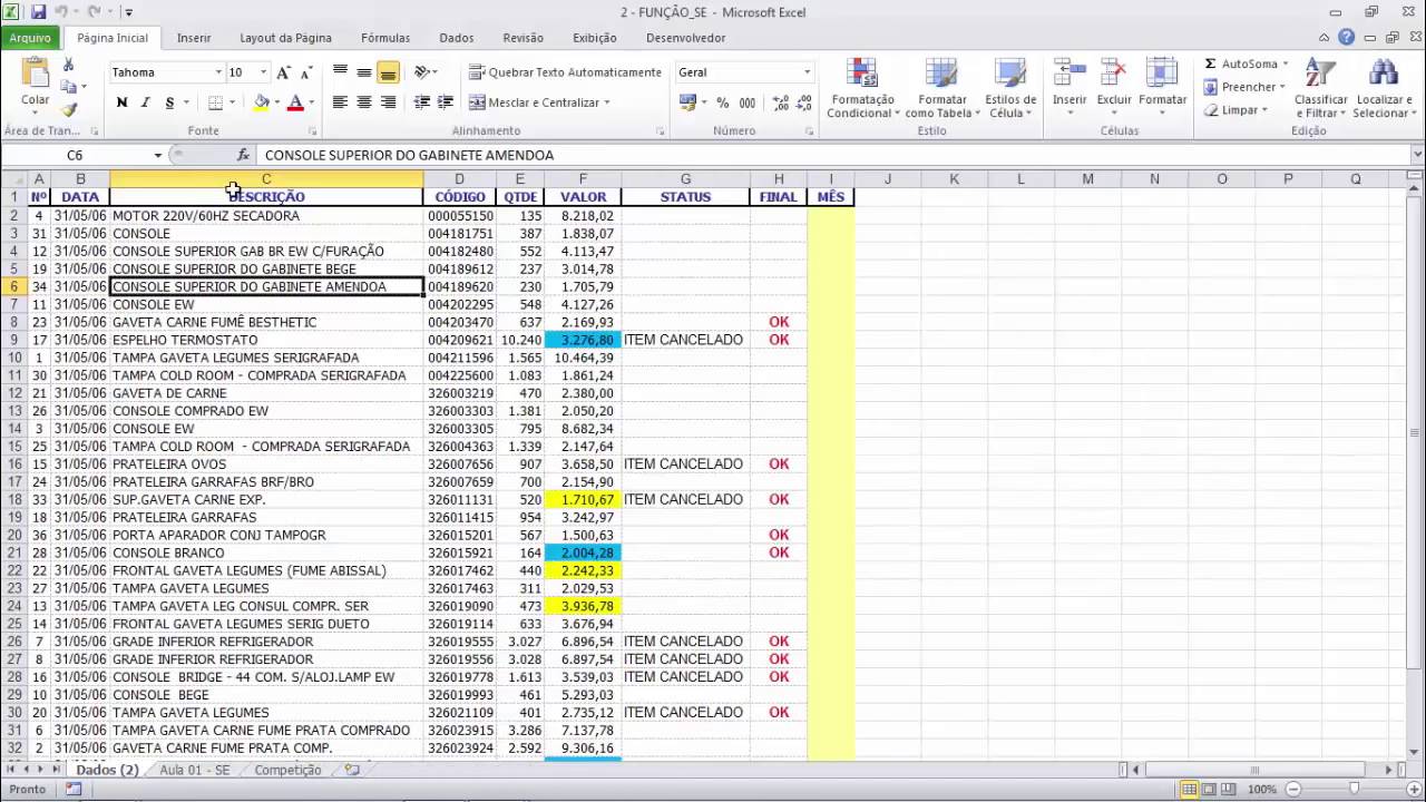 Excel Como Manipular Planilhas Youtube