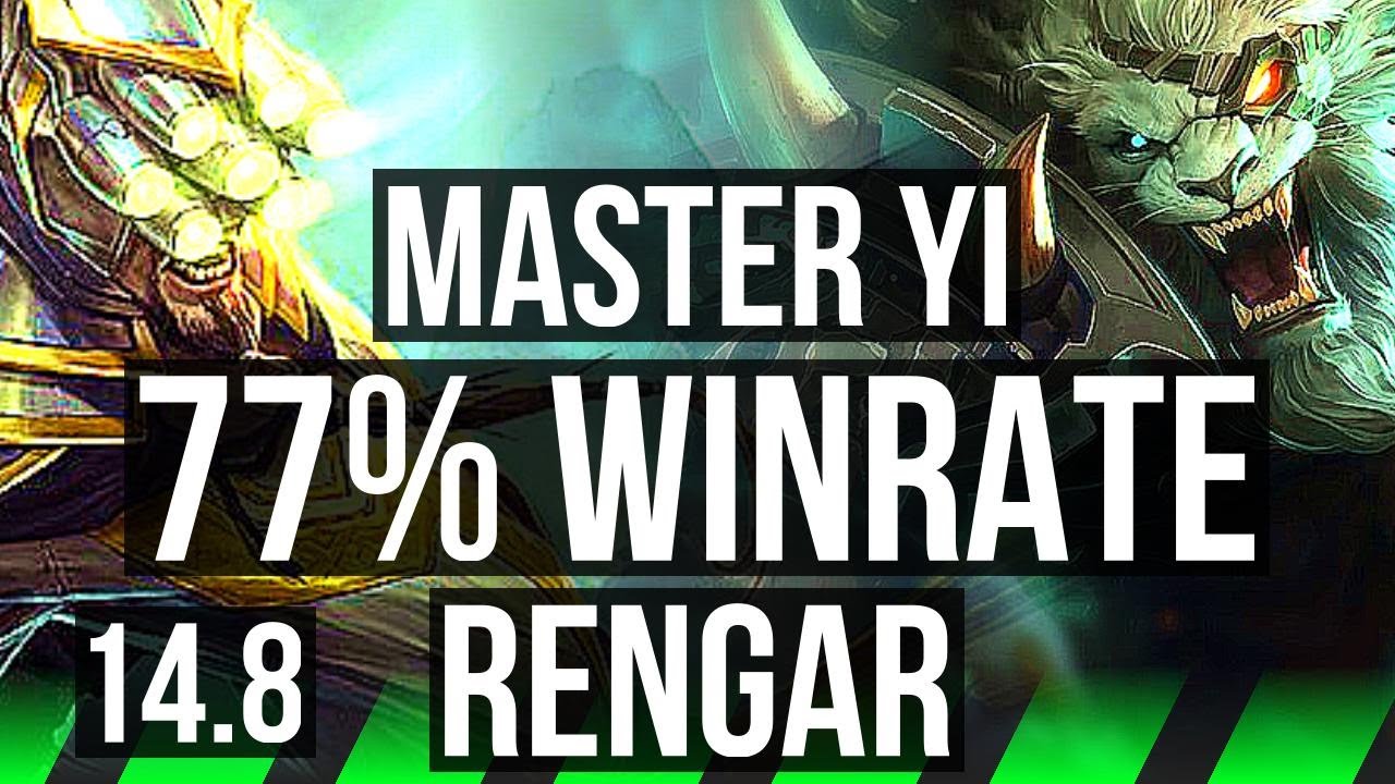 MASTER YI vs RENGAR (JGL) | 77% winrate, Quadra, 18/4/10, Legendary ...