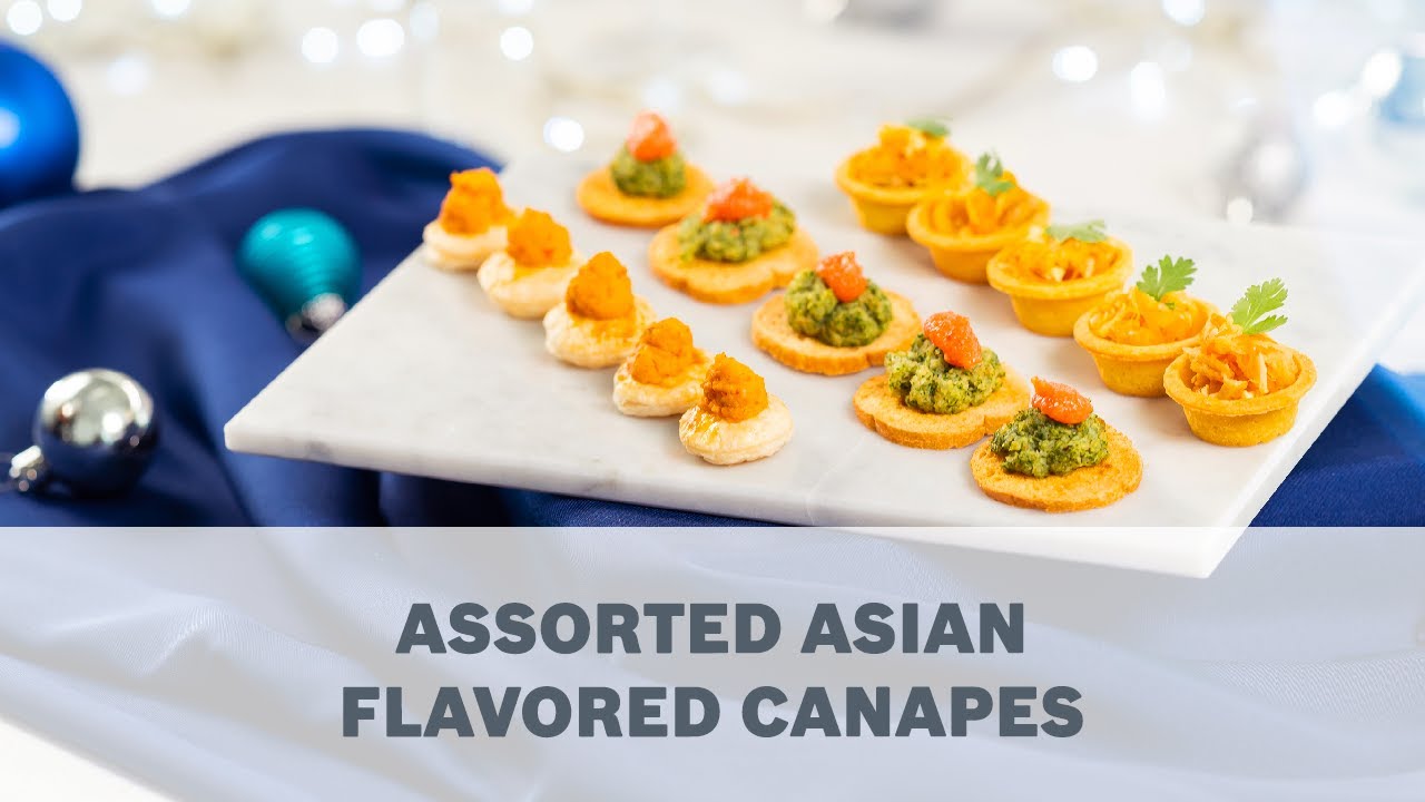 Asian inspired Assorted Canapés - Cooking with Bosch - YouTube