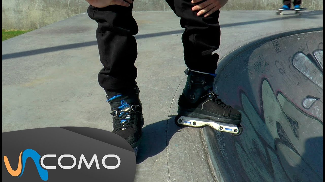 Patinar con patines en una HalfPipe - YouTube