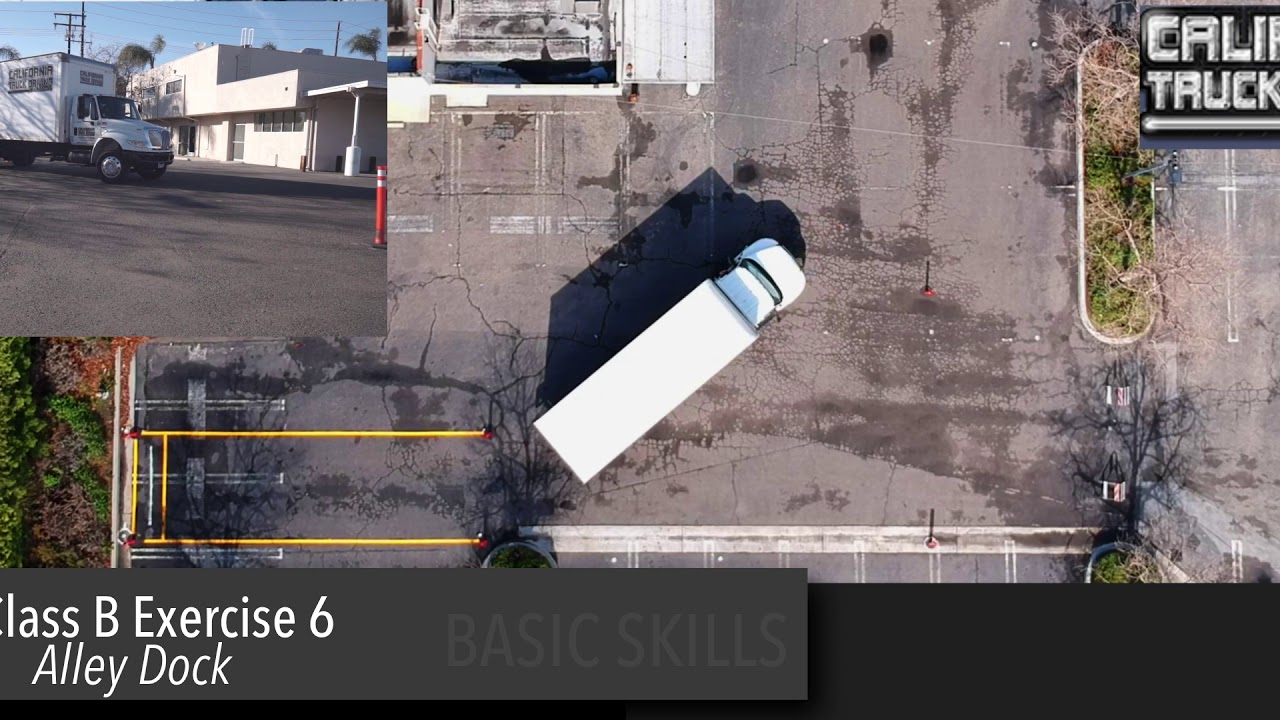 California Truck Driving Academy Class B - Alley Dock - YouTube