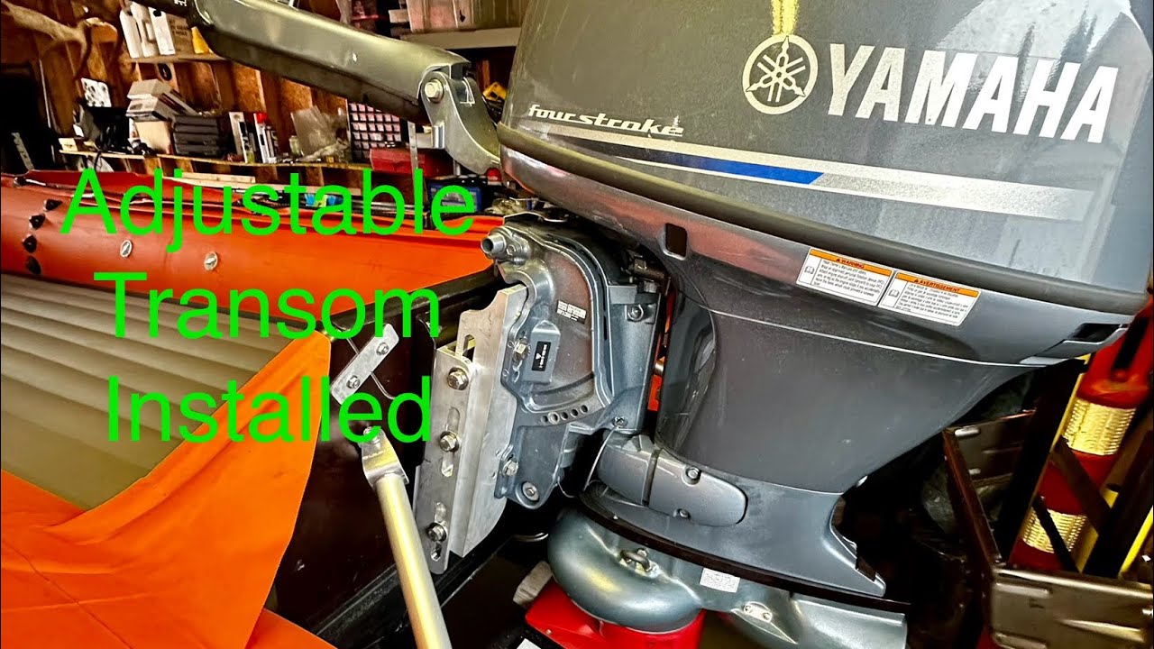 Installing An Adjustable Transom On My Solar 470 Super Jet - YouTube