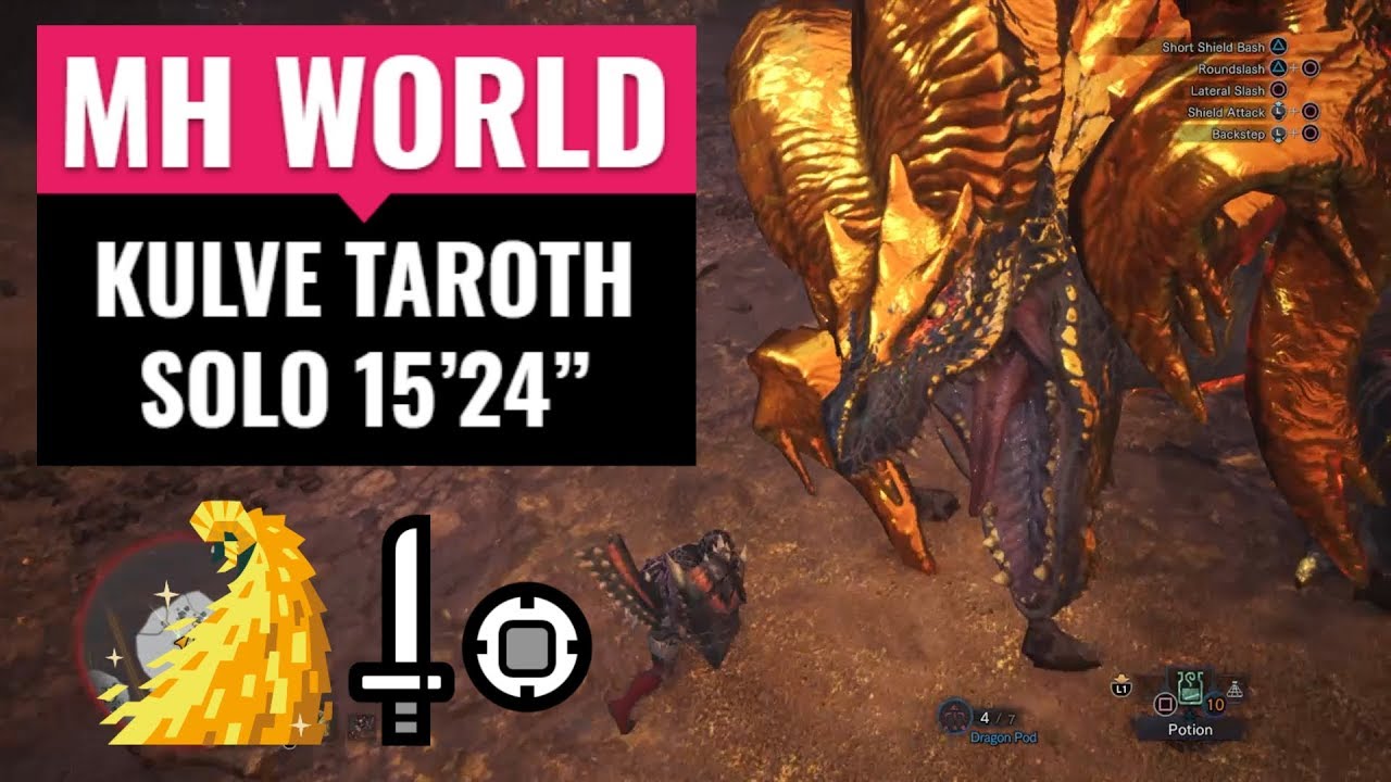 Monster Hunter World | Kulve Taroth Solo 15'24" - YouTube