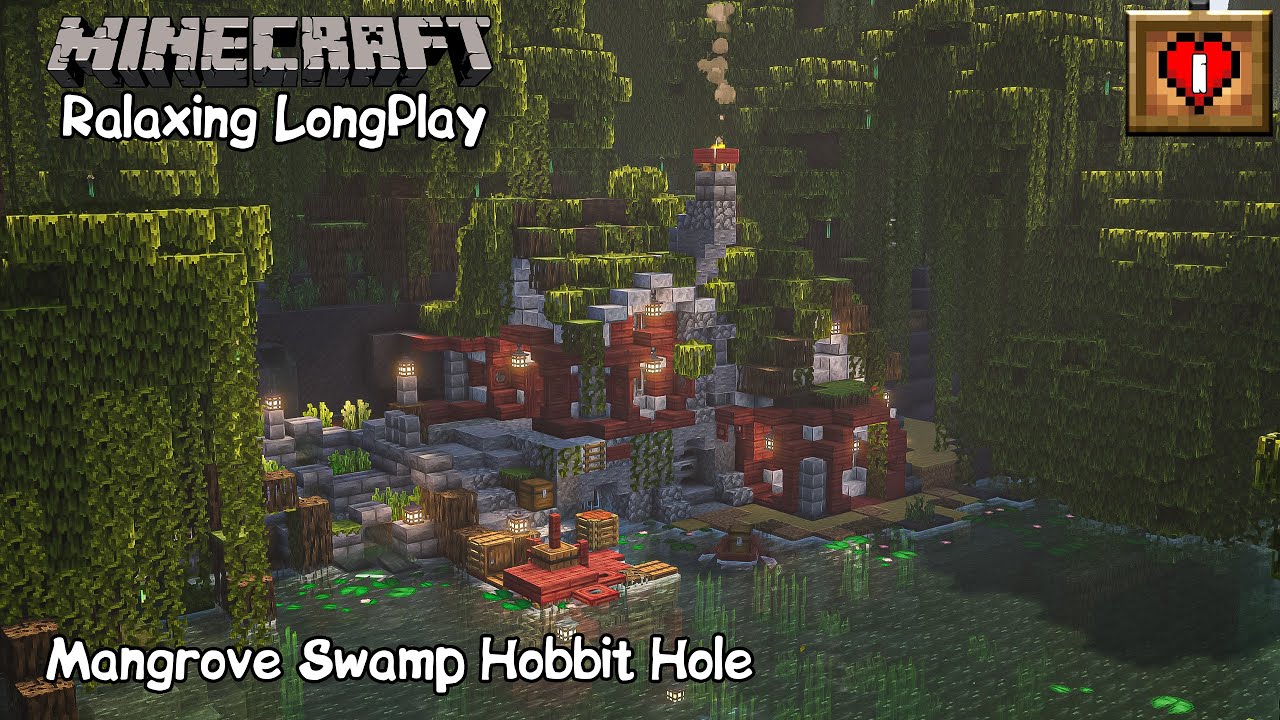 Mangrove Swamp Hobbit Hole - Minecraft Relaxing Longplay (No Commentary ...