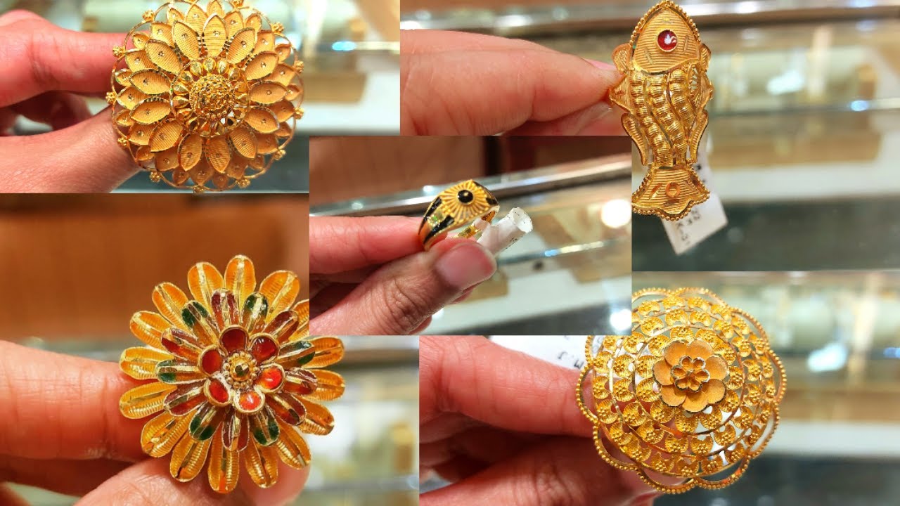 Gold Ring starts from 1 gm/Ladies and Gents ring collections/22K ...