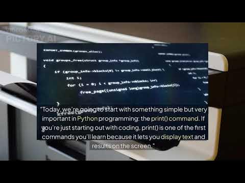 "Starting My YouTube Journey + Learn Python's print() Command" - YouTube