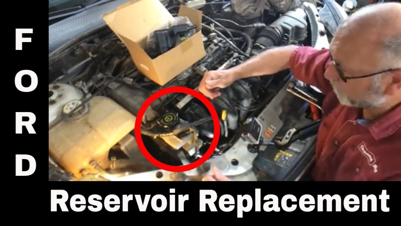 How To Replace Power Steering Pump Reservoir - YouTube