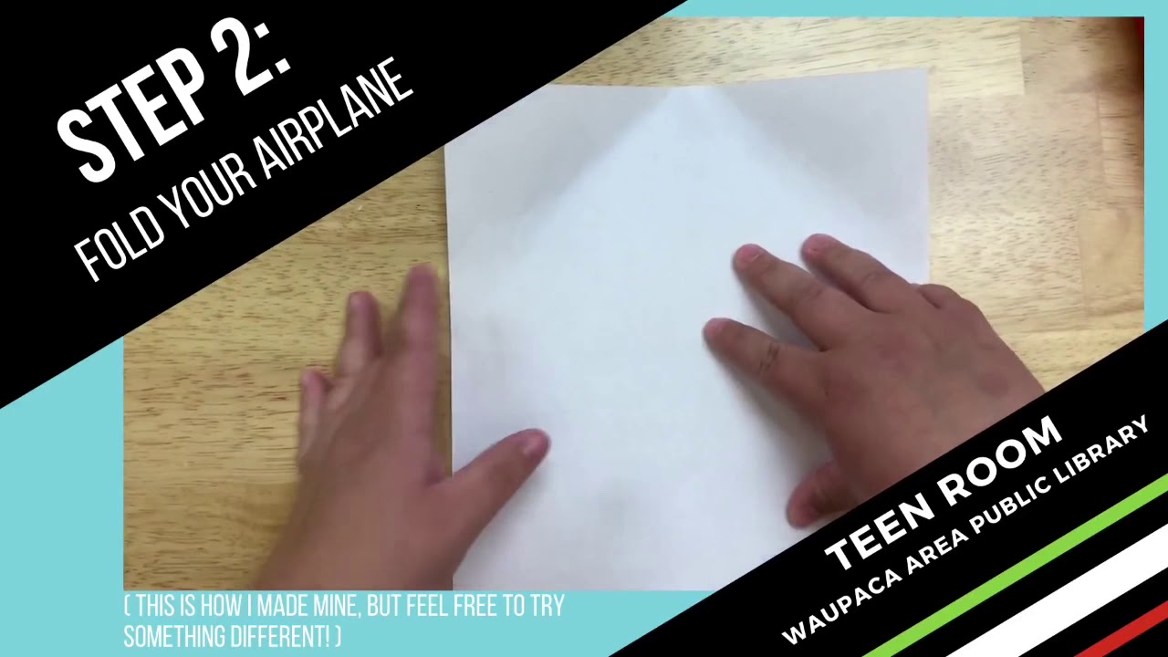 Teen STEAM Challenge, Week 3: Paper Airplane Challenge - YouTube