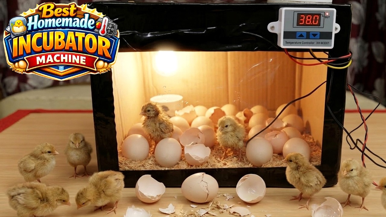 HOW TO BUILD A HIGH-EFFICIENCY EGG INCUBATOR FROM CARDBOARD (BEST DIY ...