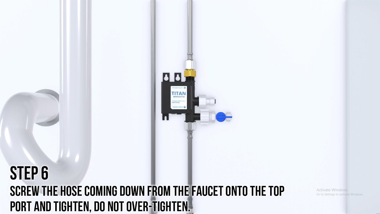 How to Install a water purifier | 3D Installation animation of titan ...