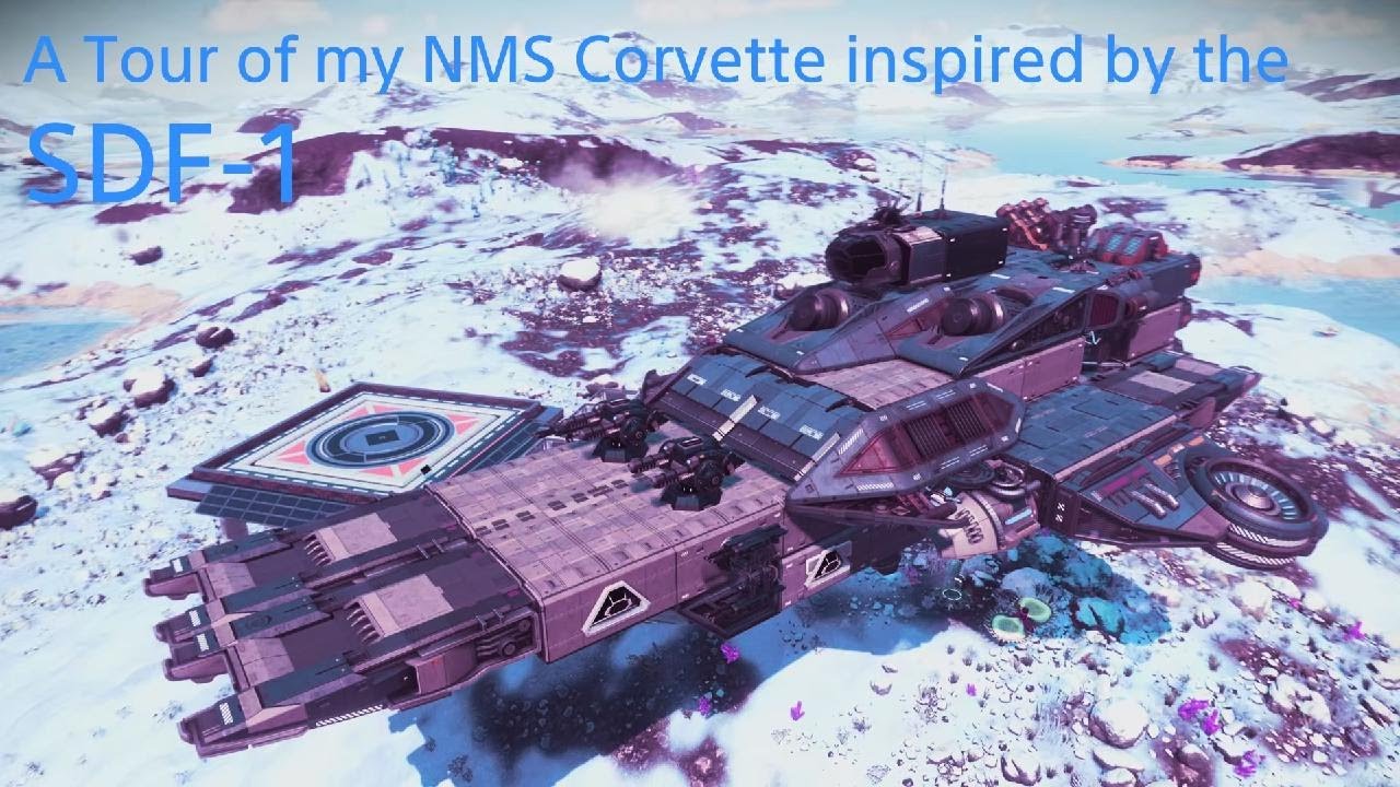 A tour of my NMS corvette inspired by the SDF-1 - No Man's Sky - YouTube