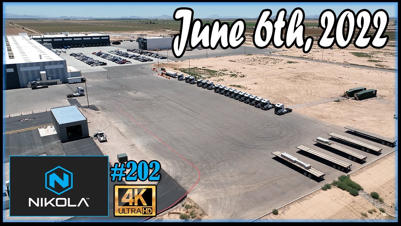 Nikola Semi Factory Construction Site June 6th, 2022 | Drone Footage of ...
