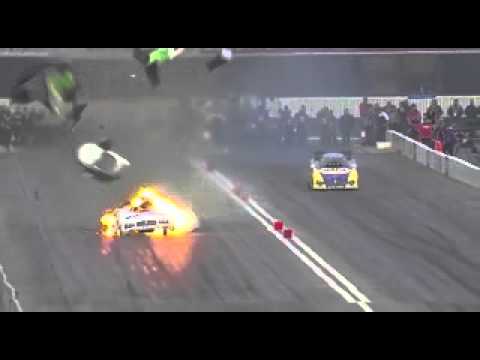 Jack Beckman Drag Racing Explosion - YouTube