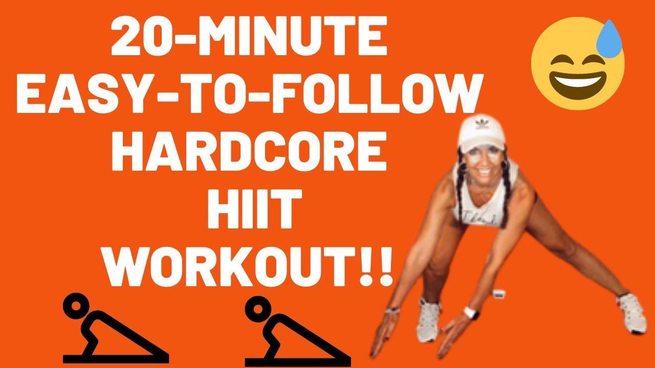 20-Minute Easy-To-Follow Hardcore HIIT Workout! - YouTube