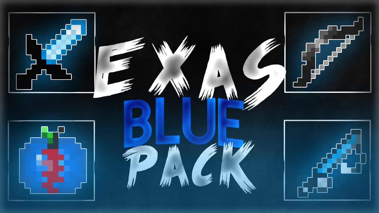 ~ Exas Blue PvP~ | PvP Texture Pack | Minecraft PE [0.14.3_0.15.x ...