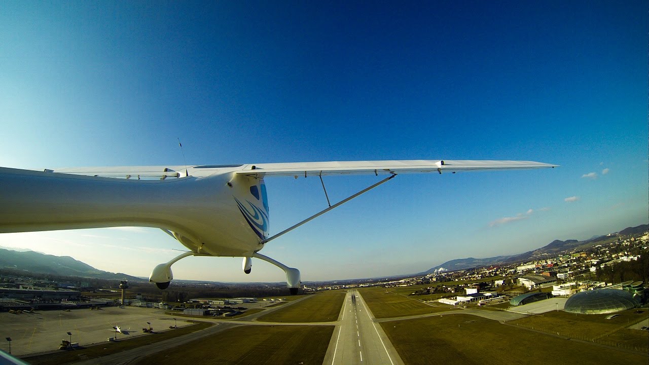 Remos G3 Mirage D-MUCS --- Takeoff at Salzburg Airport (Full HD/GoPro ...