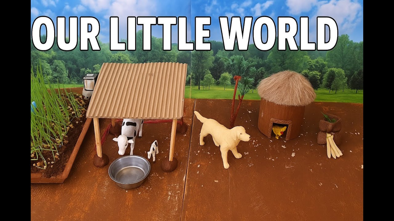 DIY Miniature Farm House | school Project | Build it With Aryan - YouTube