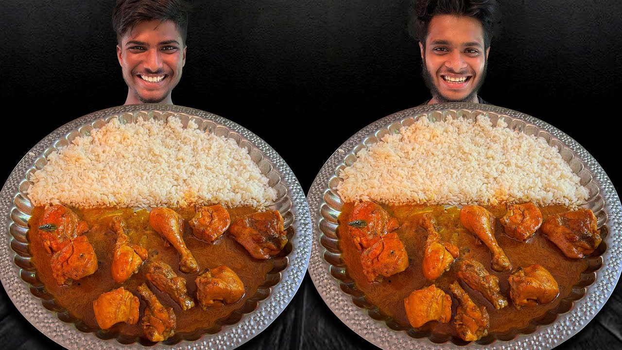 Spicy Chicken Curry with Rice Eating Challenge | Chicken Eating ...