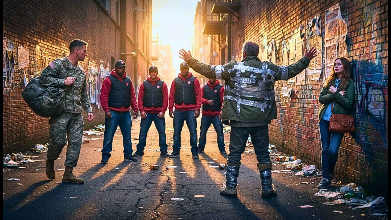 The Soldier Came Home… and Froze When He Saw a Homeless Man Protecting ...
