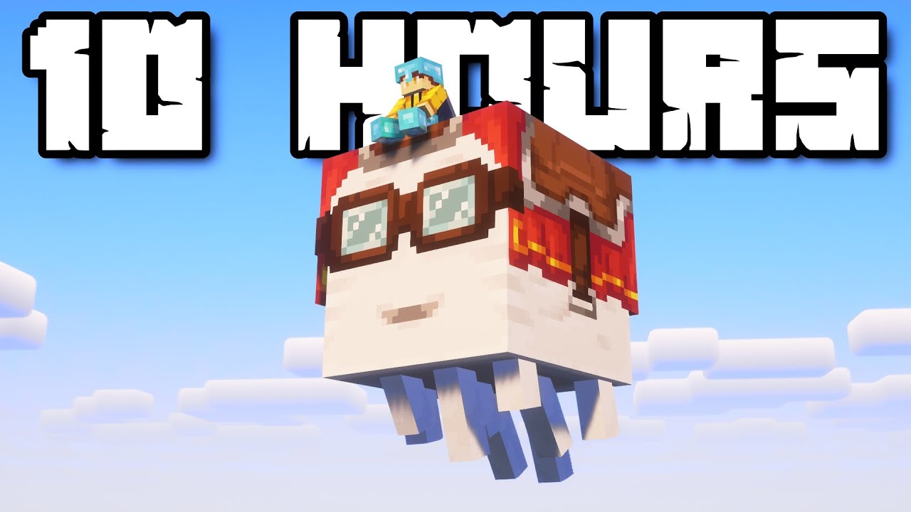 I spent 10 hours straight riding a ghast... (DAY 30) - YouTube