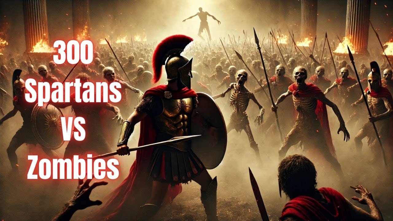 Can 300 Spartans Defeat a Zombie Horde?? 🧟‍♂️⚔️ #zombie #spartan #uebs2 ...