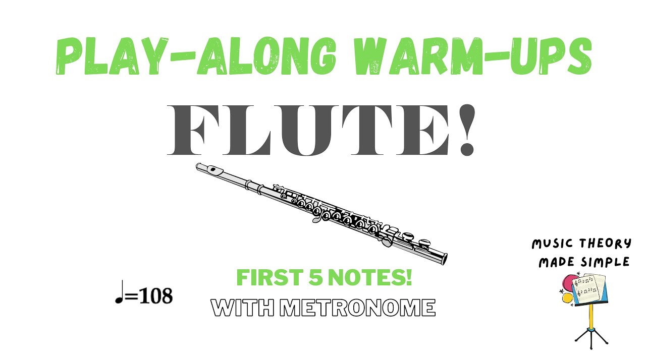 🎵FLUTE easy 5 NOTE WARM-UP for the beginner! 🎶 - YouTube