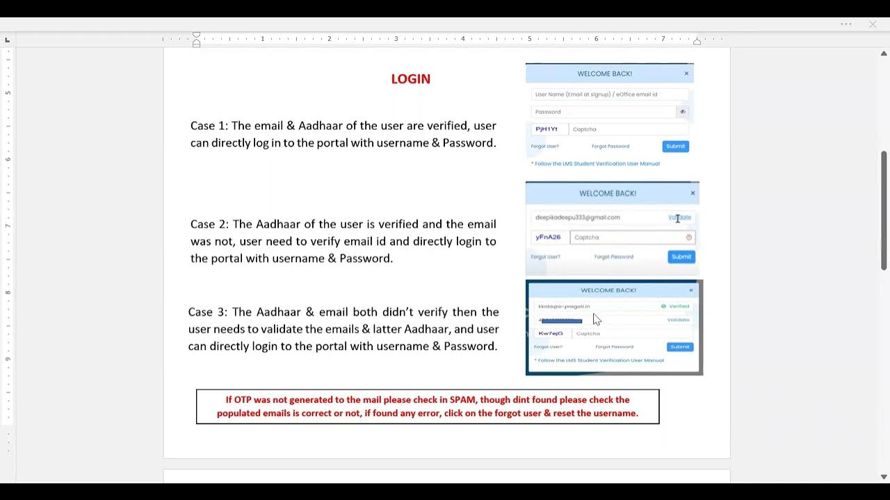 LMS Student Profile Verification Guide - YouTube