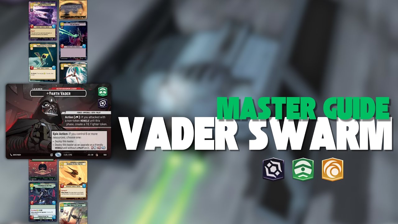 DARTH VADER YELLOW MASTER GUIDE! - Star Wars Unlimited - YouTube