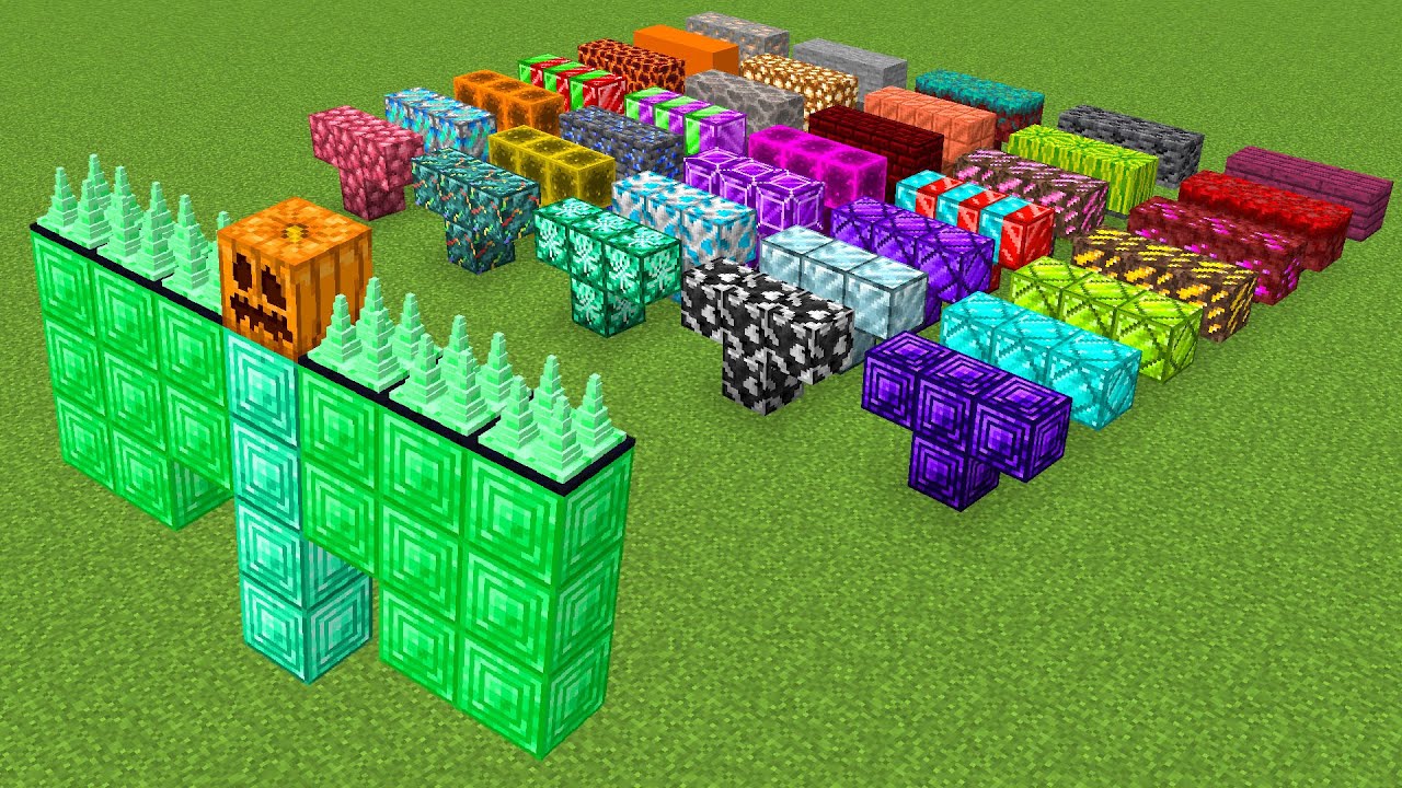 MUTANT EMERALD GOLEM vs All New Golems - Battle Minecraft Mobs - YouTube