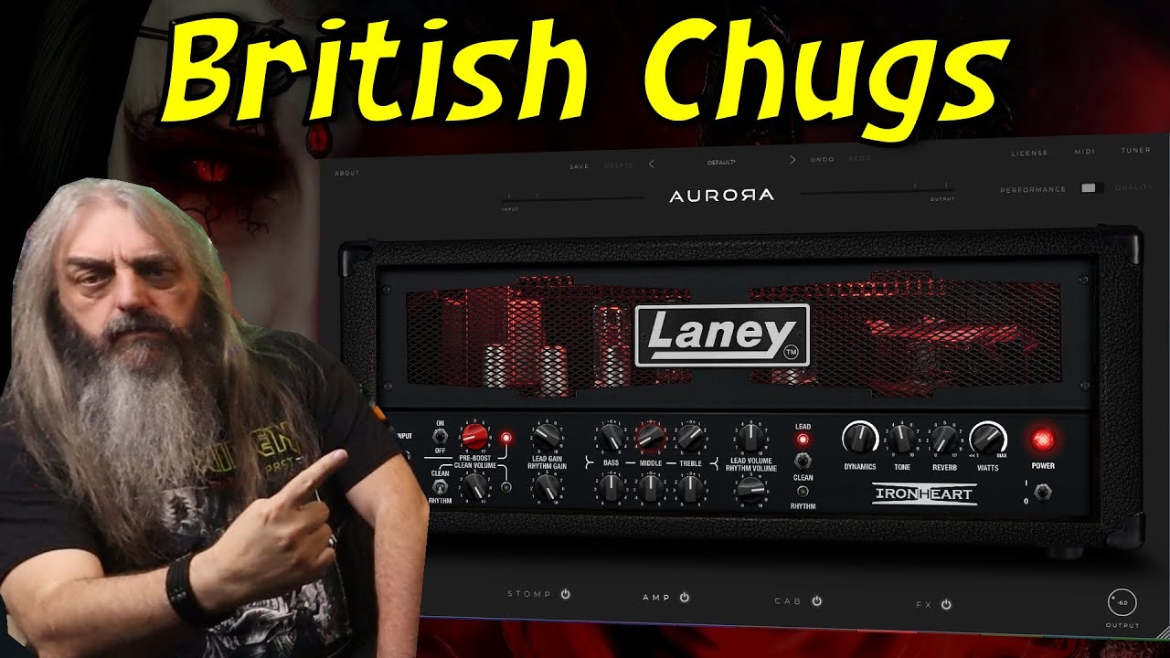 Laney IronHeart Amp Sim From Aurora DSP British Chugs - YouTube
