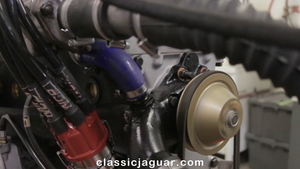 Stock 4.2 E Type Jaguar Engine on Test Stand - YouTube