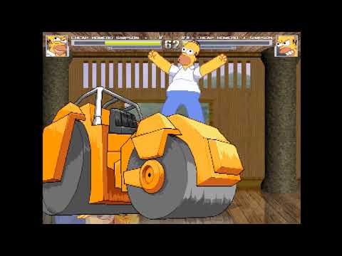 MUGEN: Cheap Homero Simpson VS Cheap Homero J. Simpson