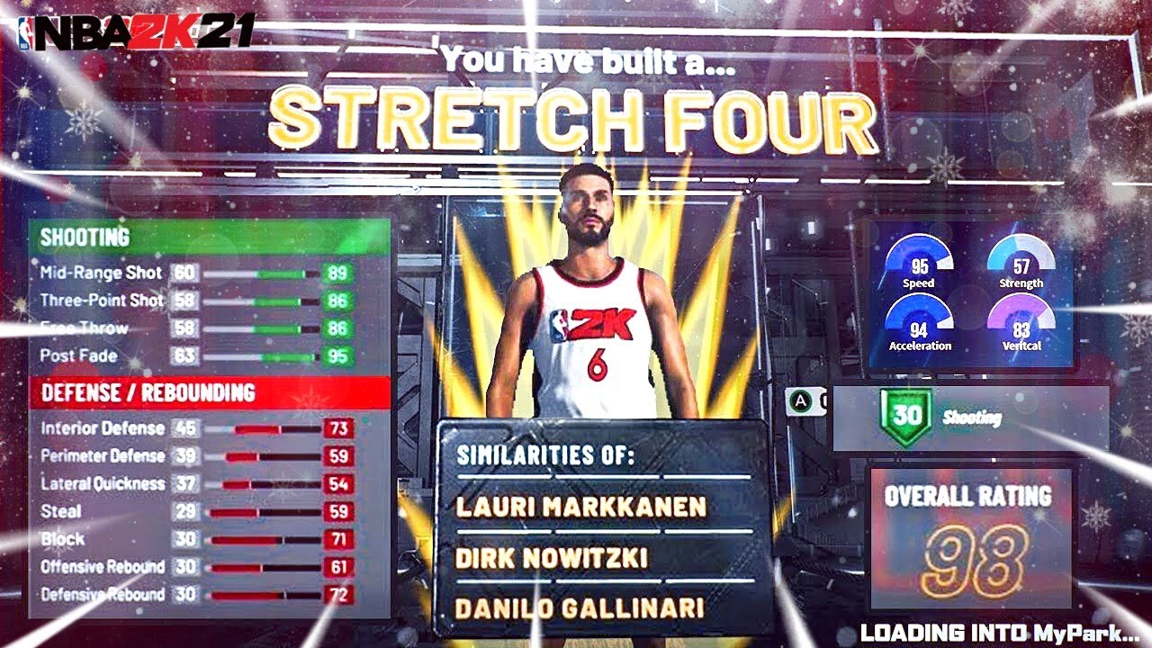 *NEW* BEST PF STRETCH FOUR BUILD RIGHT NOW IN NBA 2K21!!!! - YouTube