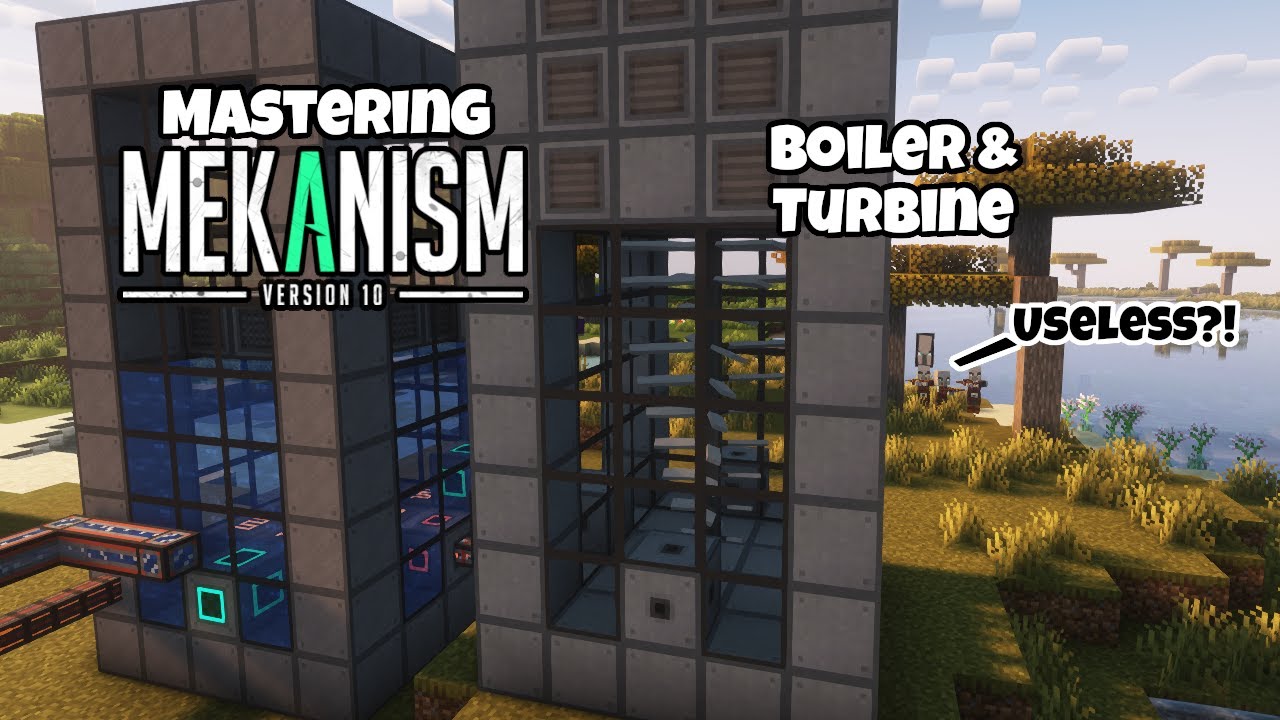 Mastering MEKANISM 10 Ep 9 Industrial Turbine and Thermoelectric Boiler ...