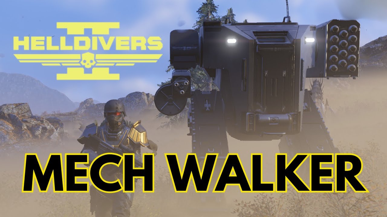 MECH ROBOT SHREDS ENEMY! Helldivers 2 - YouTube