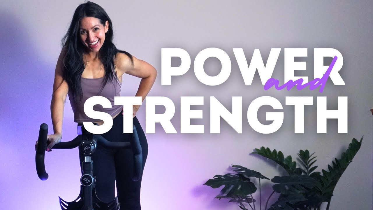 Indoor bike SPIN style STRENGTH workout // Indoor Cycling - YouTube
