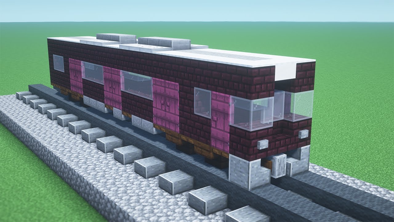 【マイクラ】電車の作り方 / 阪急電車【乗り物】[Minecraft Tutorial] Train / Hankyu - YouTube